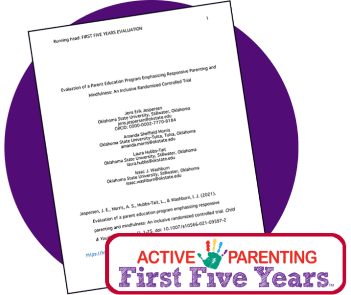 First Five Years of Parenting Research Data - Active Parenting