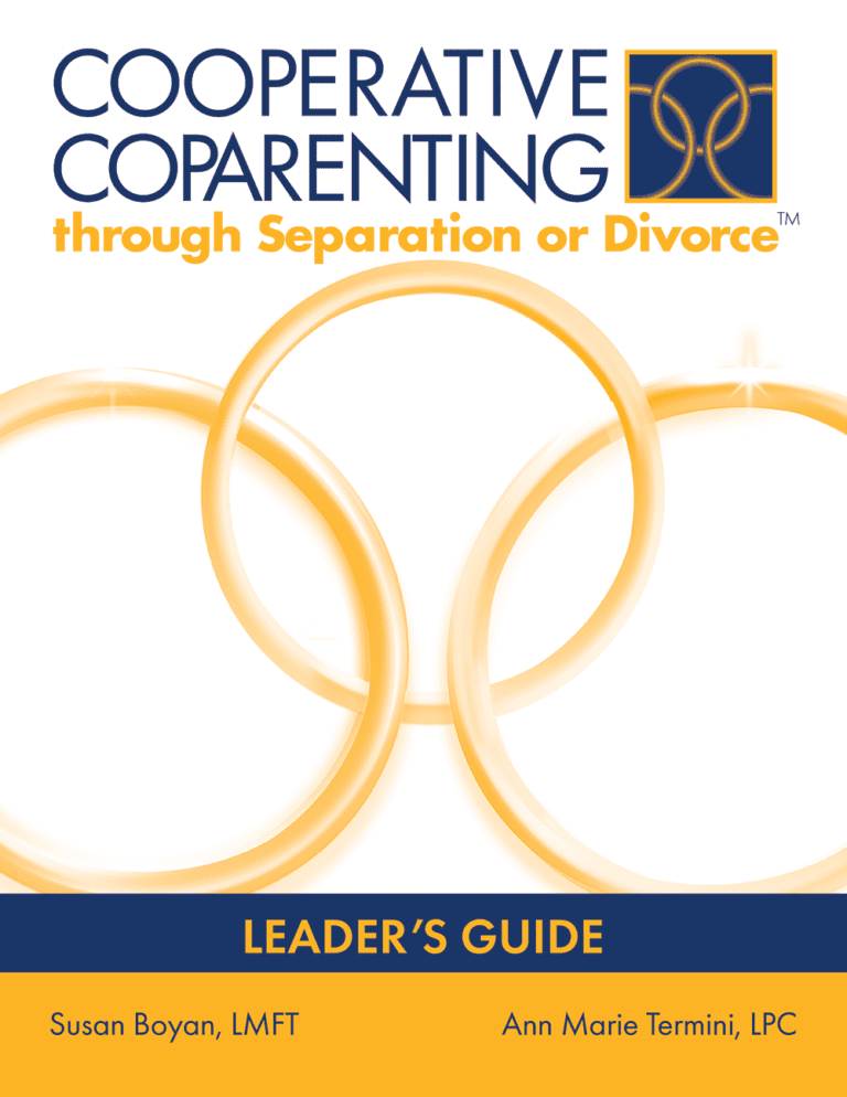 Cooperative Coparenting through Separation or Divorce - Active Parenting